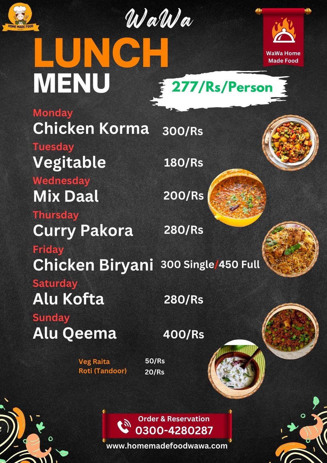 Home Made Food | Lunch | Online Food Delivery Islamabad